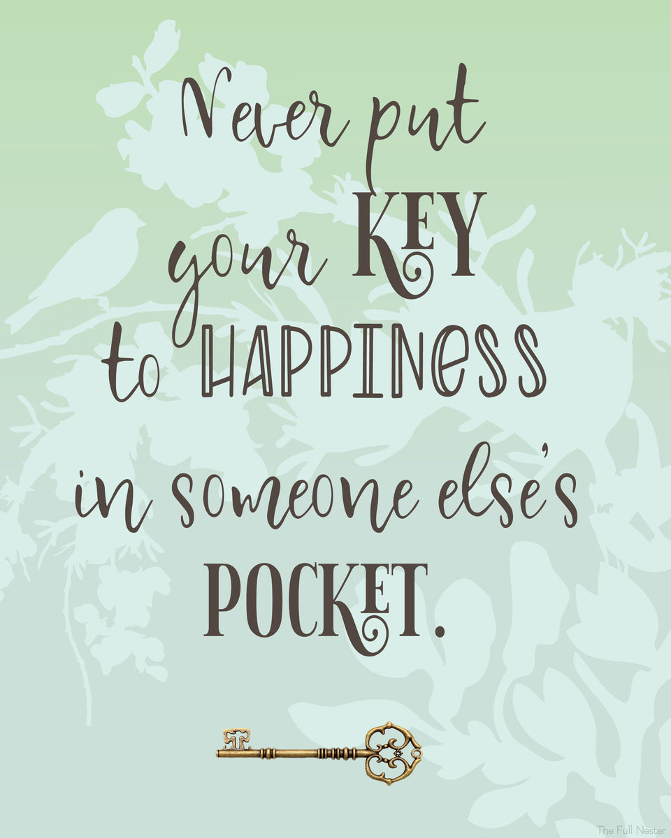 Key to Happiness printable – The Full Nester Printables