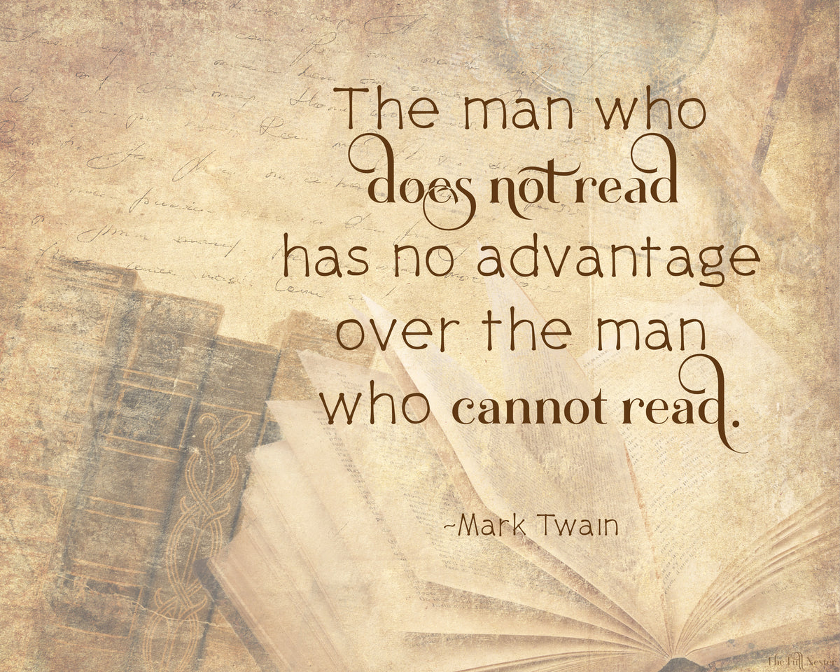 The Man Who Does Not Read printable – The Full Nester Printables