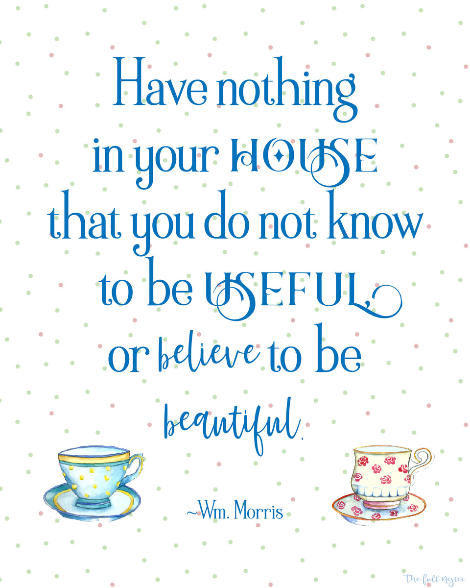 Useful and Beautiful printable – The Full Nester Printables